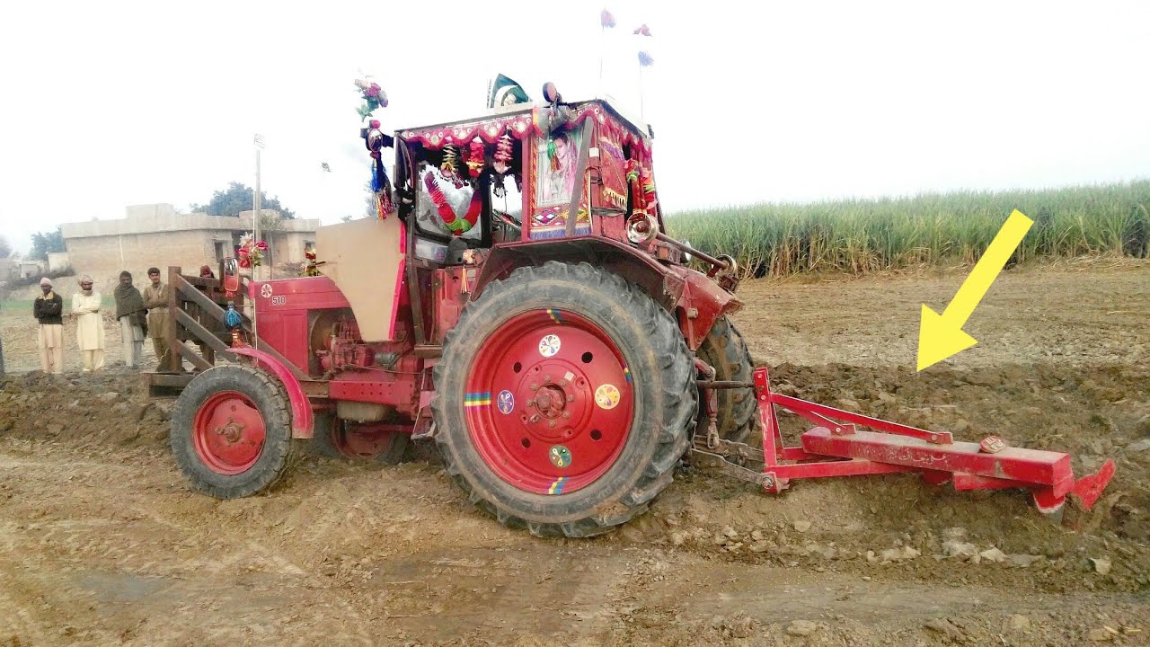 Belarus Tractor Power show | Belarus 510 very deep down ploughing ...
