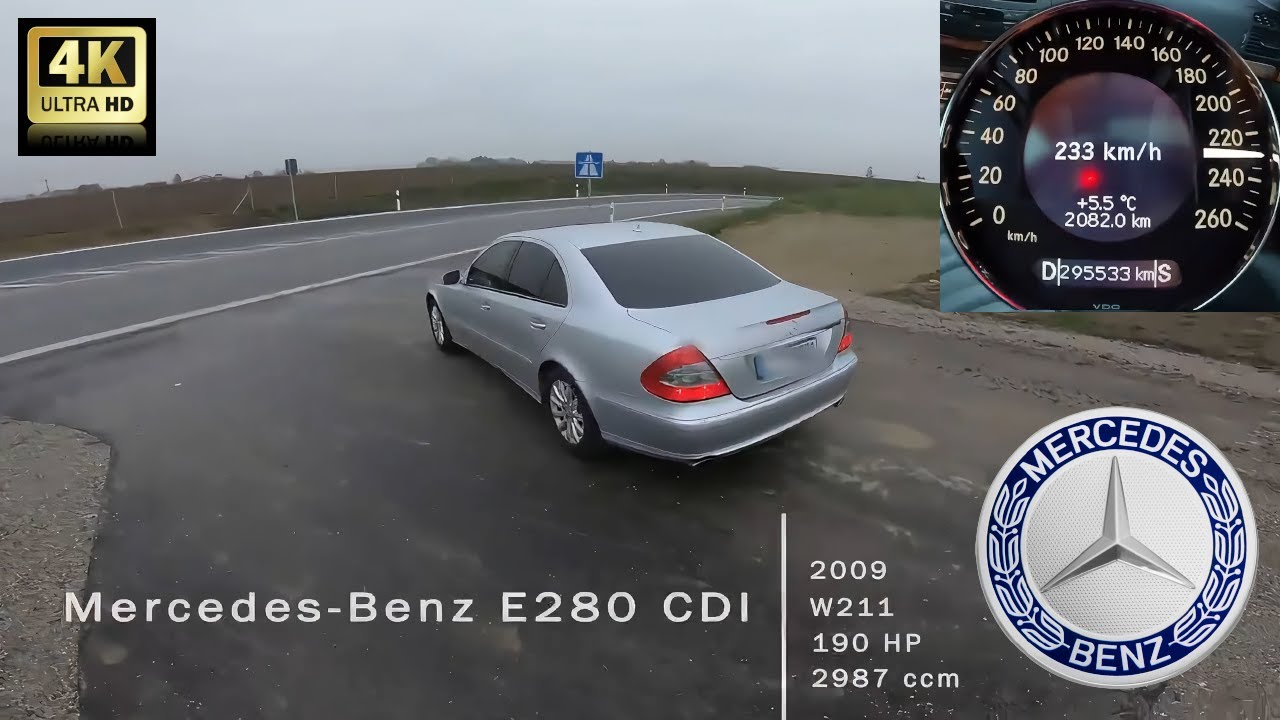 Mercedes-Benz W211 E280 CDI | Autobahn Top Speed & Acceleration Test ...