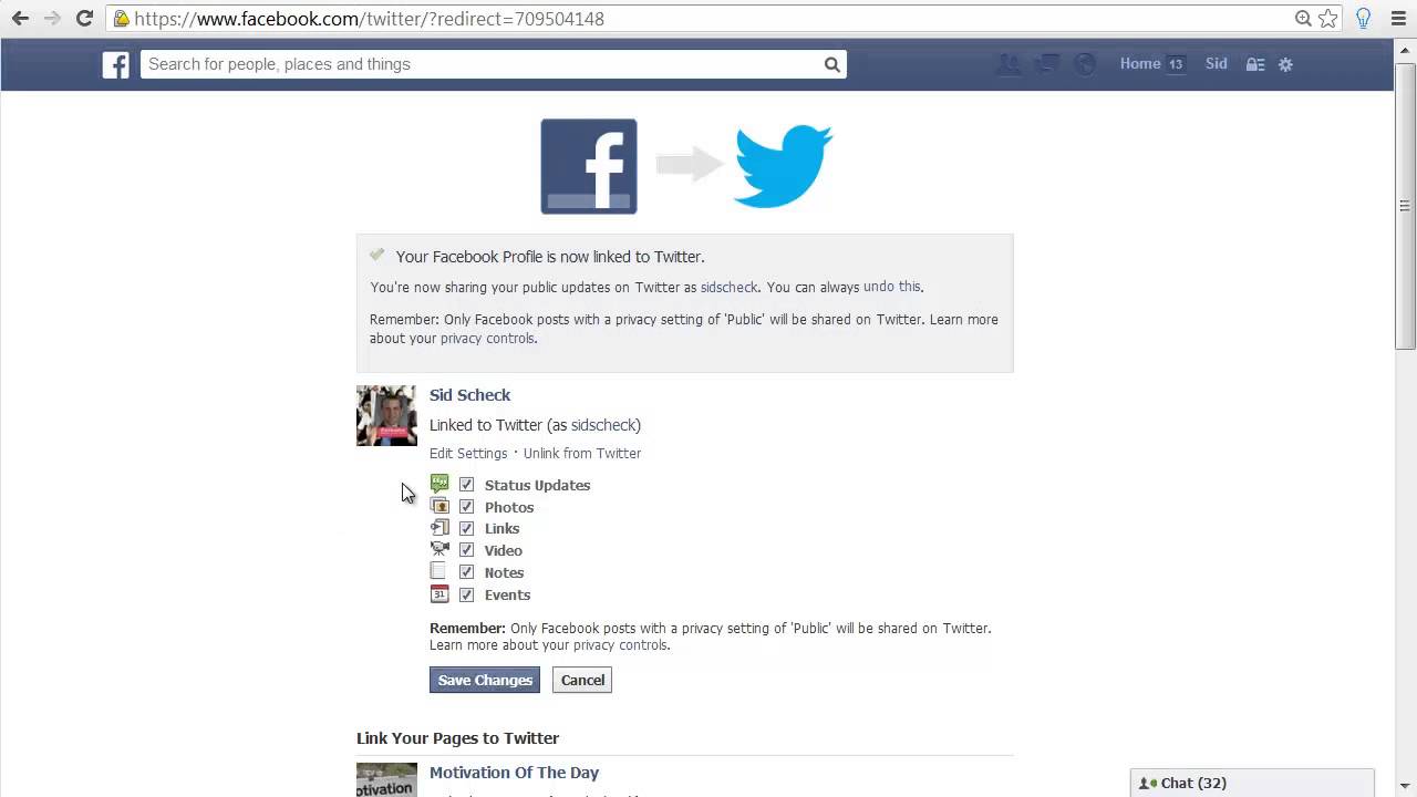 How To Link And Unlink Your Facebook Account To Your Twitter Account ...