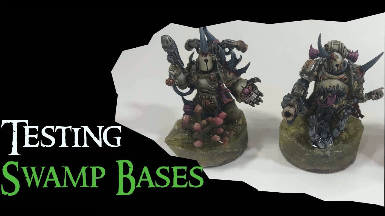 Experimenting with Swamp Bases for Miniatures - YouTube