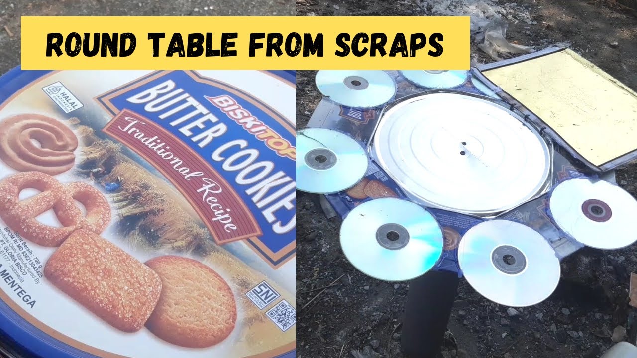 Mini Round Table from Scraps | DIY - YouTube