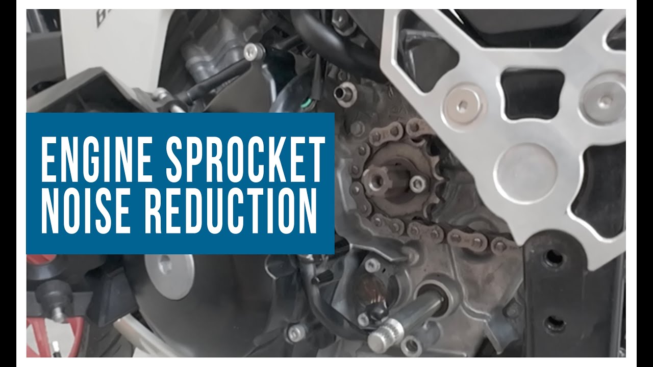 How to reduce engine sprocket noise. - YouTube