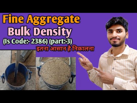 #Fine aggregate density test ( Is code:-2386) part-3 #civil # ...