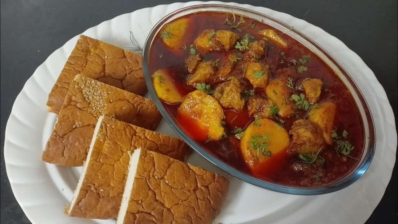 World famous recipe Aaloo gosht ka salan tale huwe Aaloo gosht ka salan ...