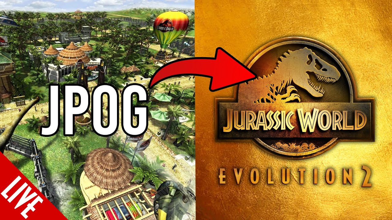 PART 2! Building a JPOG Park in Jurassic World Evolution 2 LIVE - YouTube