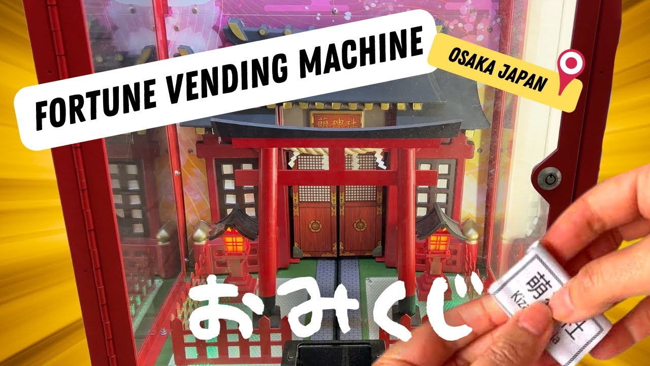 Omikuji FORTUNE vending machine Osaka | Weird Vending Machines Japan ...