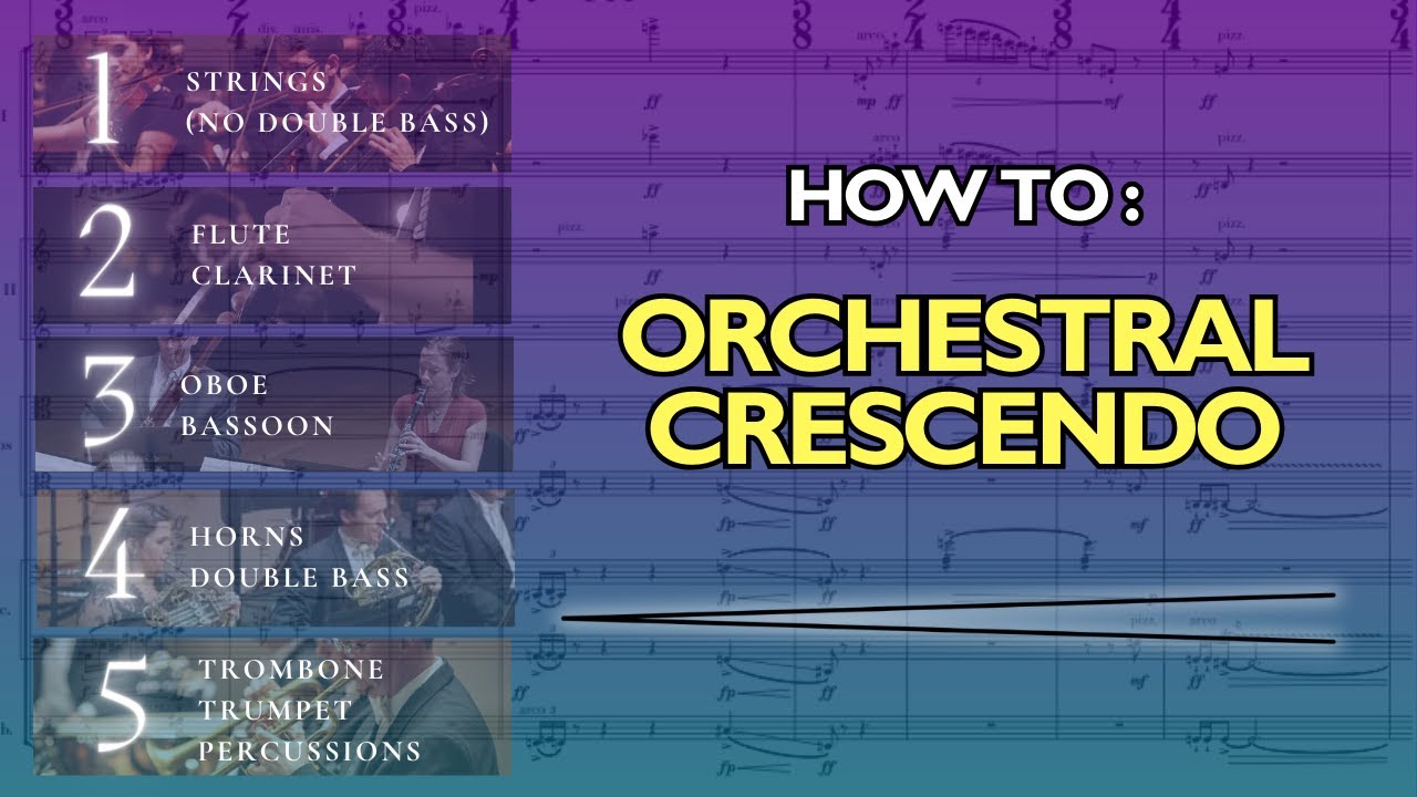 Composer tips : 5 Steps to the Ultimate Orchestral Crescendo - YouTube