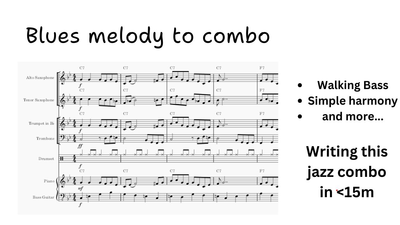 Turning a melody into a jazz combo comp. - Music Theory Mondays - YouTube