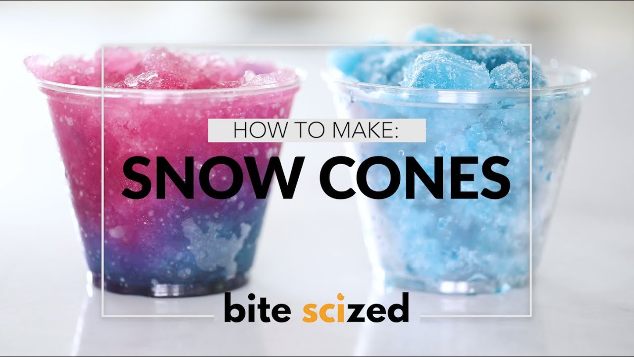 HOW TO MAKE: COLOR CHANGING SNOW CONES [easy at-home science ...