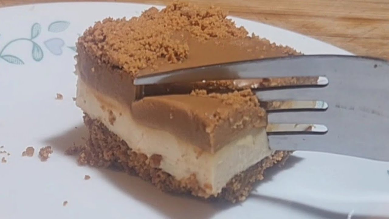 No Bake Lotus Biscoff Cheesecake Bars - YouTube