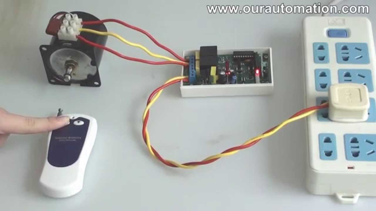 AC 100~240V Momentary Motor Control Kit for AC Motor - YouTube