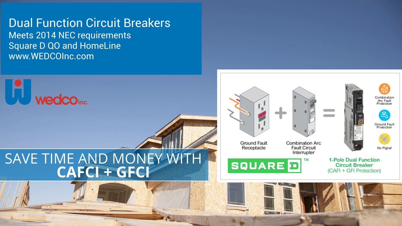 WEDCO Inc - Dual Function Circuit Breakers by Square D - YouTube