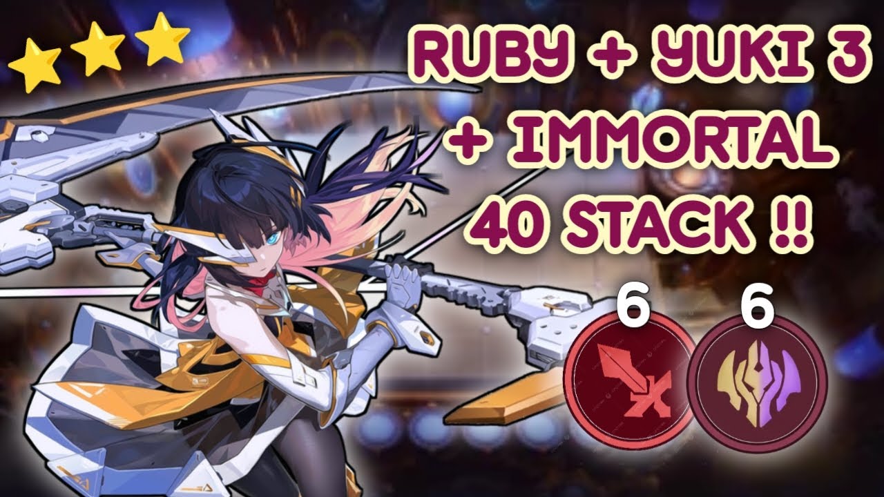 SEKALI MUTER DARAH FULL🔥 RUBY IMMORTAL 40 STACK + YUKI SKILL 3🔥DAMAGE OKE LIFESTEAL OKE🔥 - YouTube