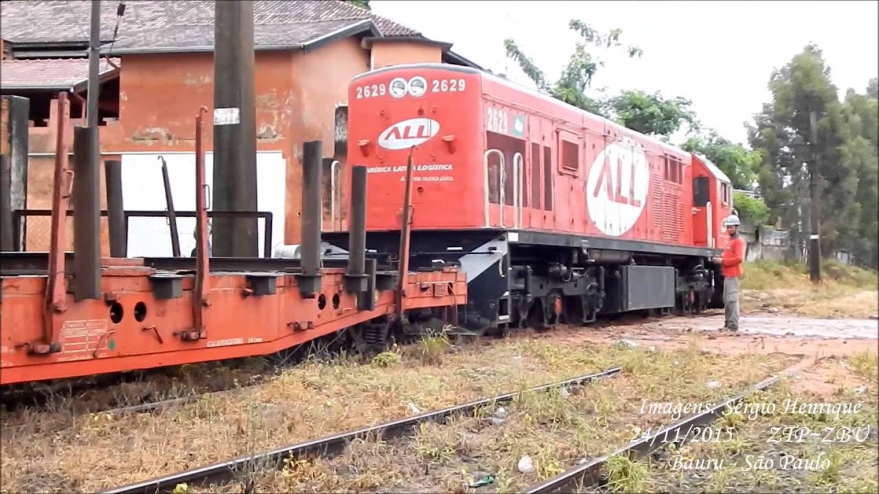 GE u20c #2629 com trilheiro e uma C30 #9220 de escoteira. [FULL HD ...