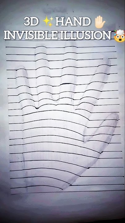 How to Draw 3D Hand 🏻Invisible Illusion 🤯 Drawing #shorts #3d # ...