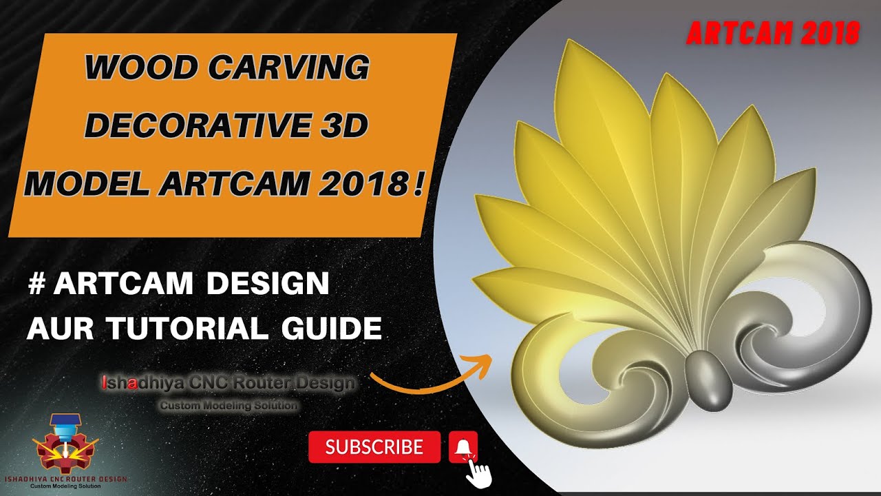 Wood Carving Decorative 3d model artcam 2018! #ishadhiyacnc #artcam2018 ...