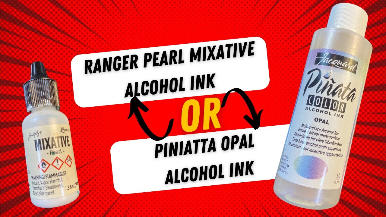 Ranger Pearl Mixative or Piniatta Opal Alcohol Ink Review - YouTube