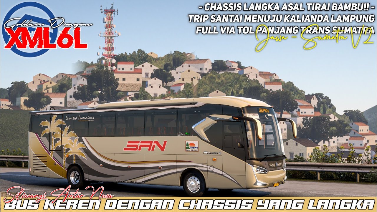 RARE ITEM🔥- Bus SAN SR 2 Panorama Trip to Kalianda, Lampung | ETS 2 ...