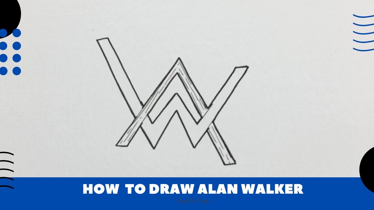 How to Draw Alan Walker Easy | Logo - YouTube
