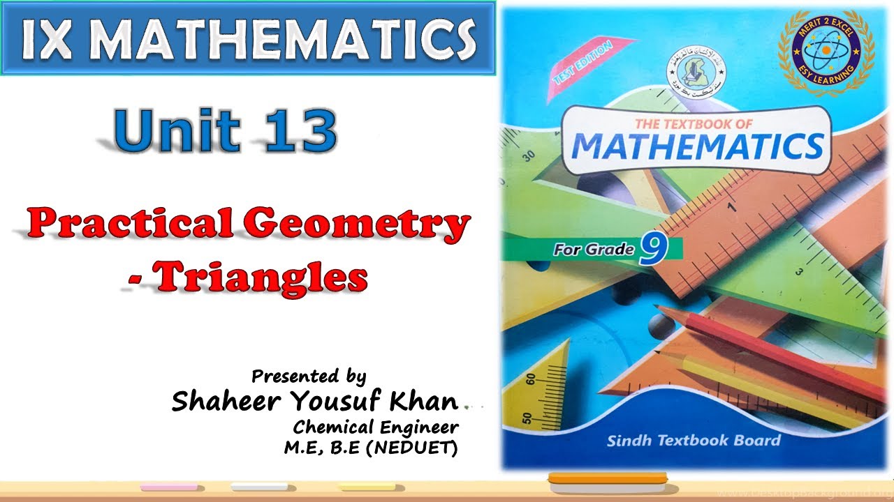 Chapter 13 || Practical Geometry - Triangles || Class 9 Maths | Sindh ...