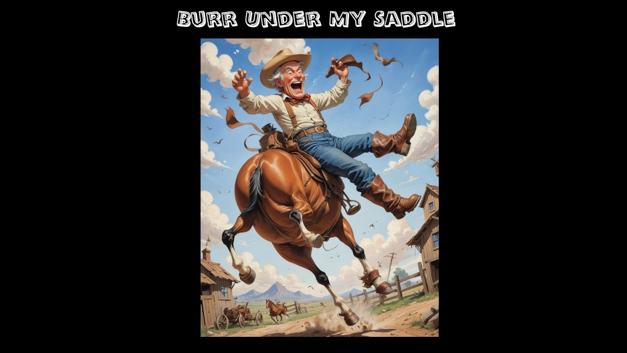 Burr Under My Saddle cowboy ballad folk country - YouTube