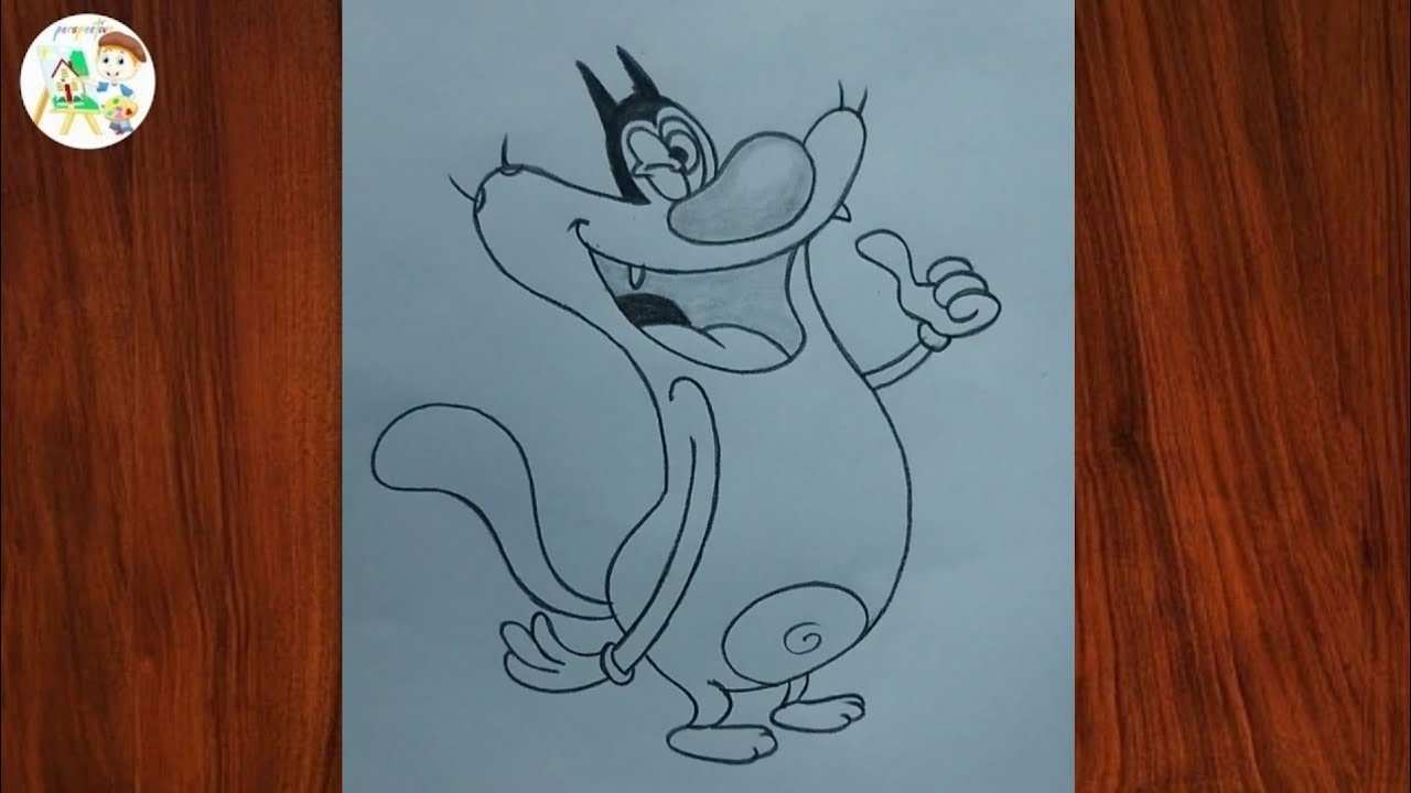Oggy and the cockroaches drawing step by step for beginners l Oggy ...