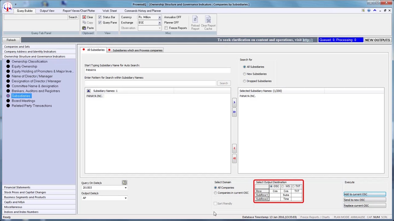ProwessIQ Demo : Query on subsidiaries - YouTube