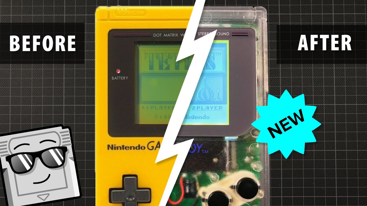 Backlight and Case Mod for my GAME BOY (DMG-01) - YouTube