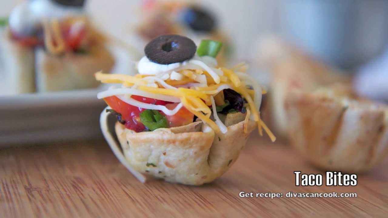 Easy Taco Bites Appetizer - YouTube