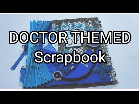 Doctor themed scrapbook ll Easy scrapbook ideas by Gayatri - YouTube