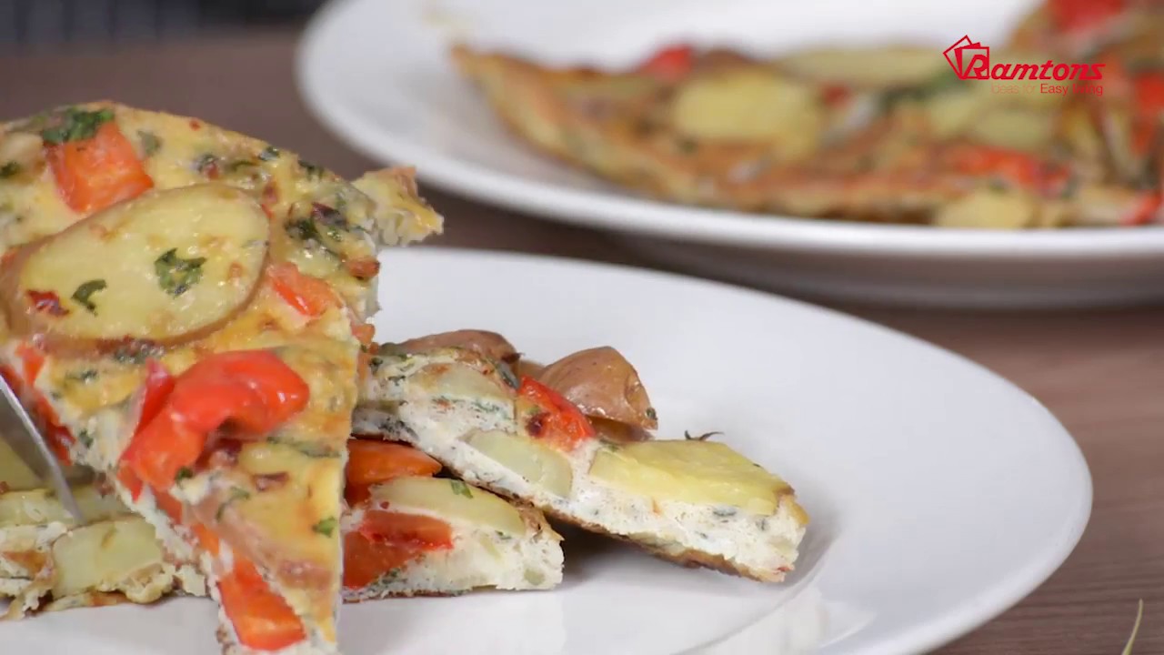 Minted Potato And Red Pepper Frittata - YouTube