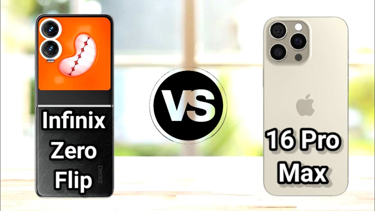 Infinix Zero Flip vs iPhone 16 Pro Max Comparison - YouTube