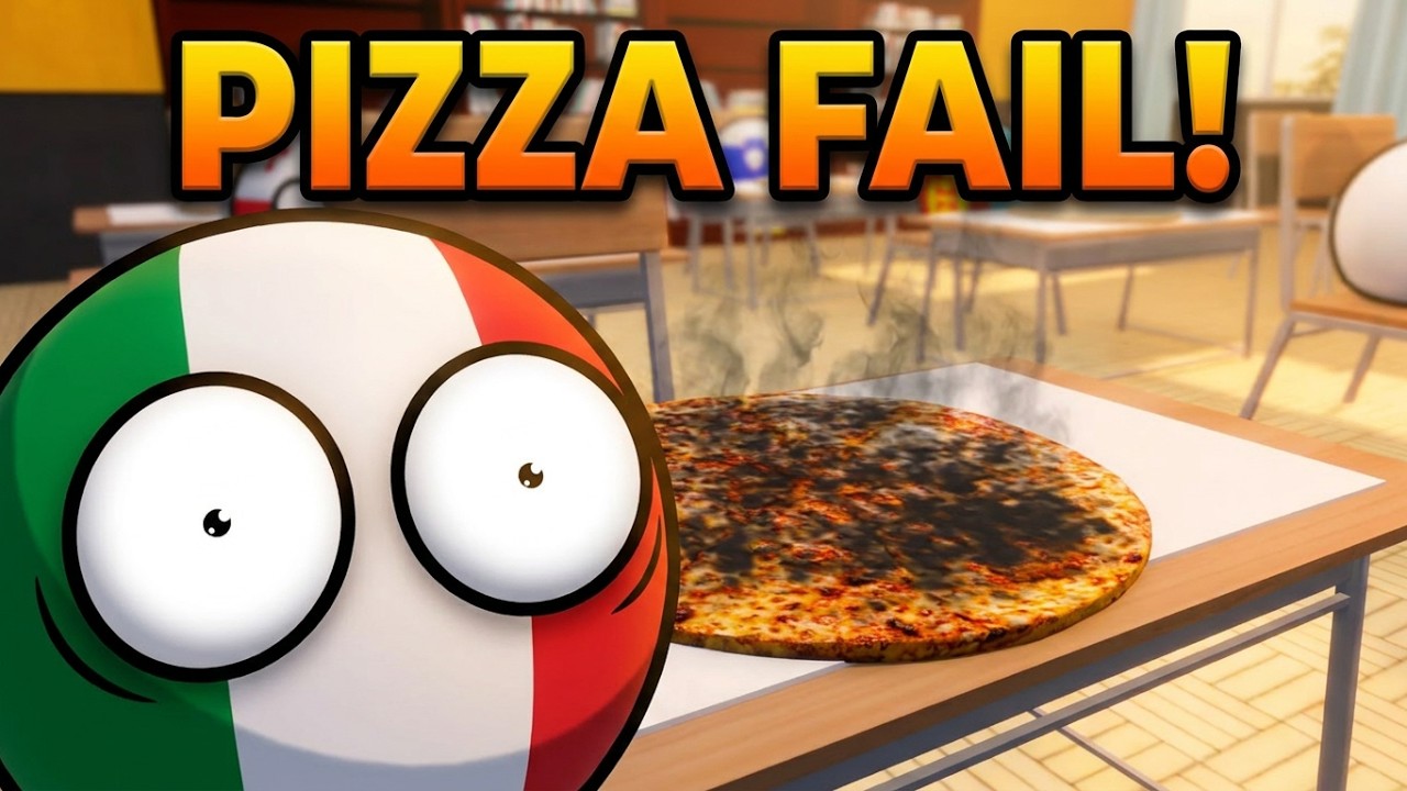 Countryballs School : Making Pizza 3 [3D Animation] - YouTube