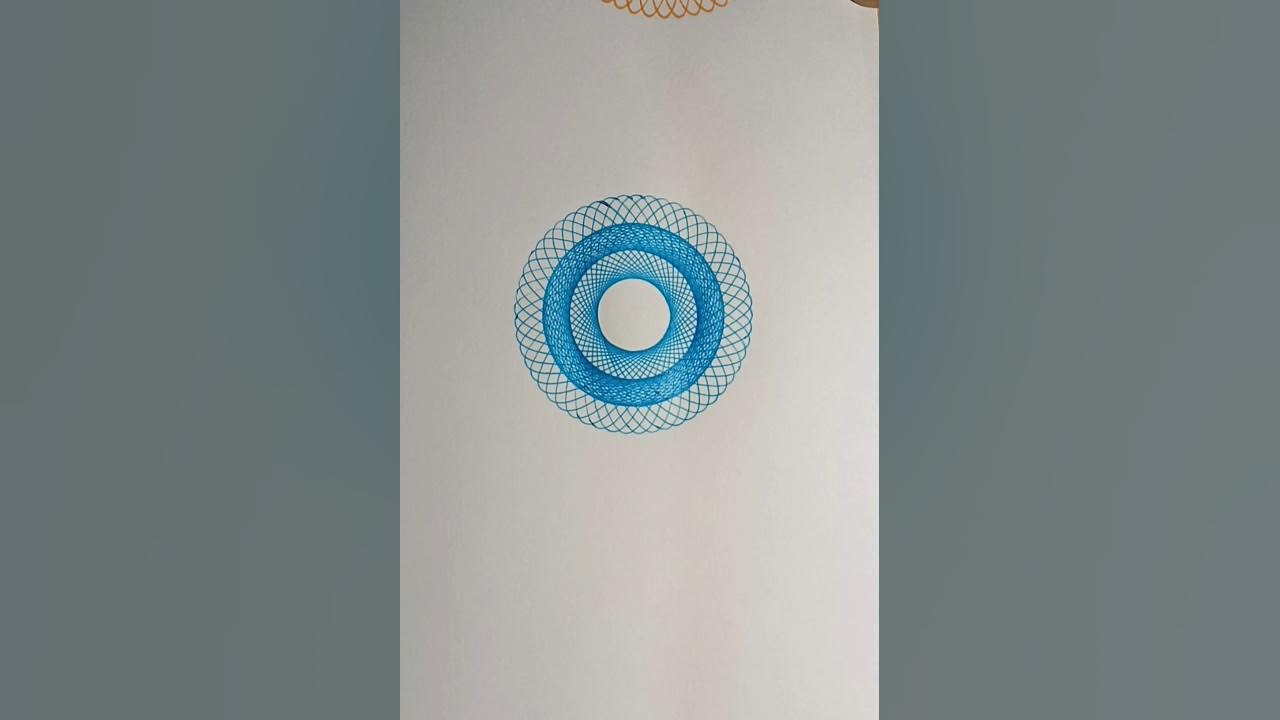Ring of saturn planet spirograph design #spirotrix #spirograph #asmr #viralshort @spirotrix ...