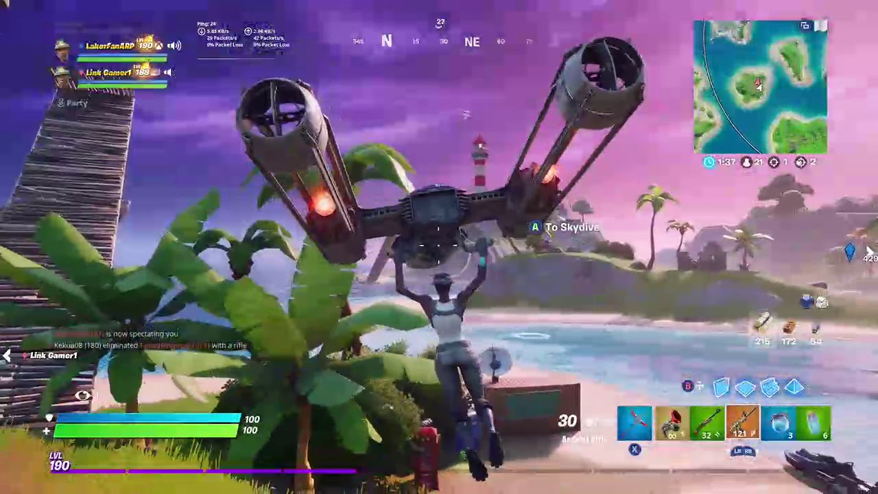 Another fortnite duo win with Link Gamer - YouTube