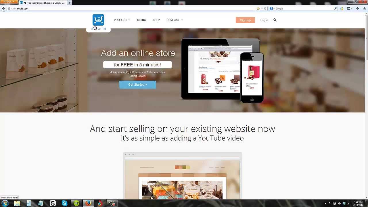 Ecwid Demo - Setting up a store - YouTube