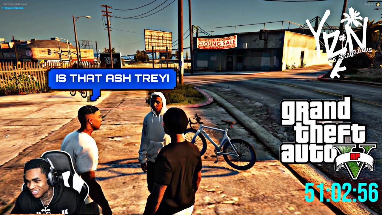 YBN almighty jay Aka Ash Trey Son Fly’s In From Houston!! | GTA V RP ...