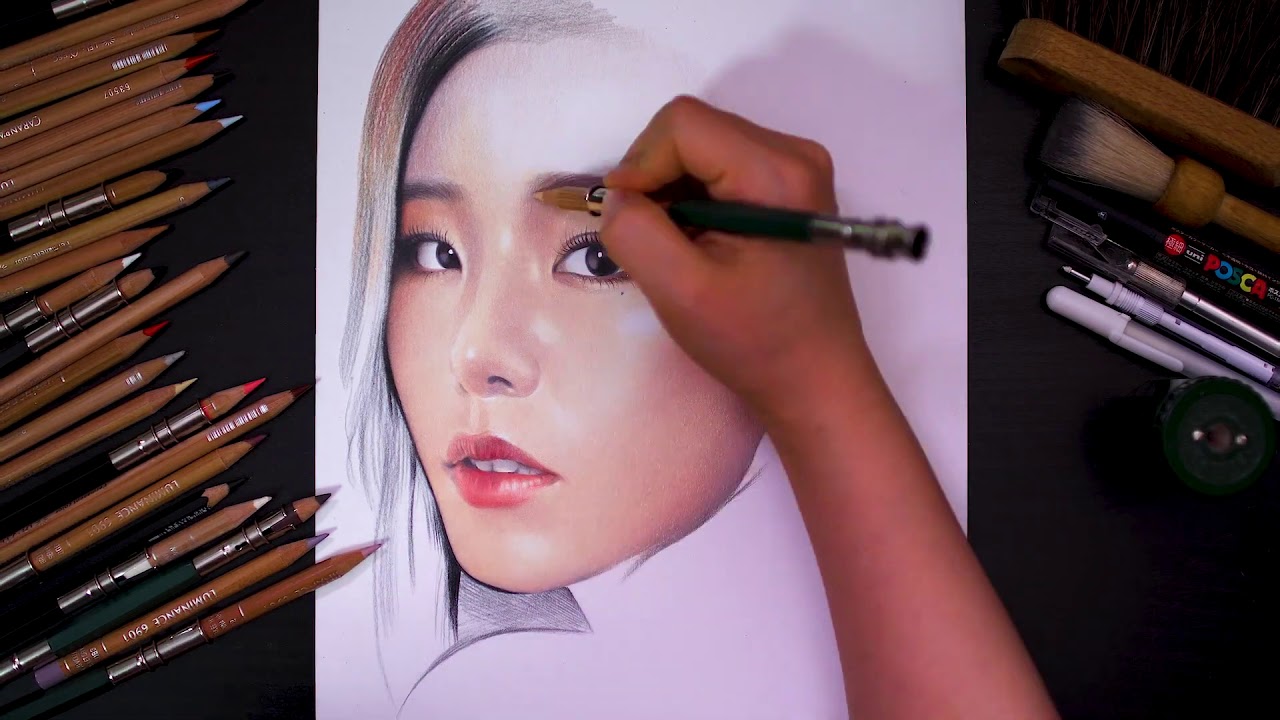 Drawing Mamamoo Whee inDrawing Hands - YouTube