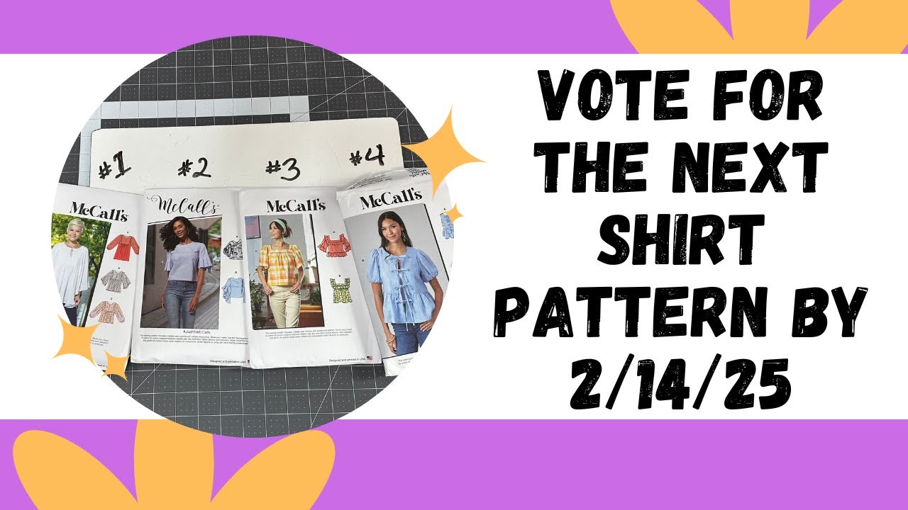 Vote for the next Shirt Pattern by 2/14/25 - YouTube