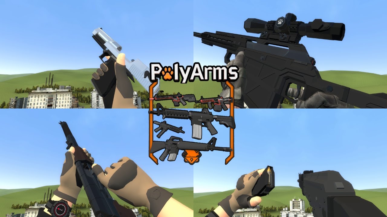 Garry's Mod : [ARC9] PolyArms Project All Weapons Showcase ( 4K 60FPS ) - YouTube