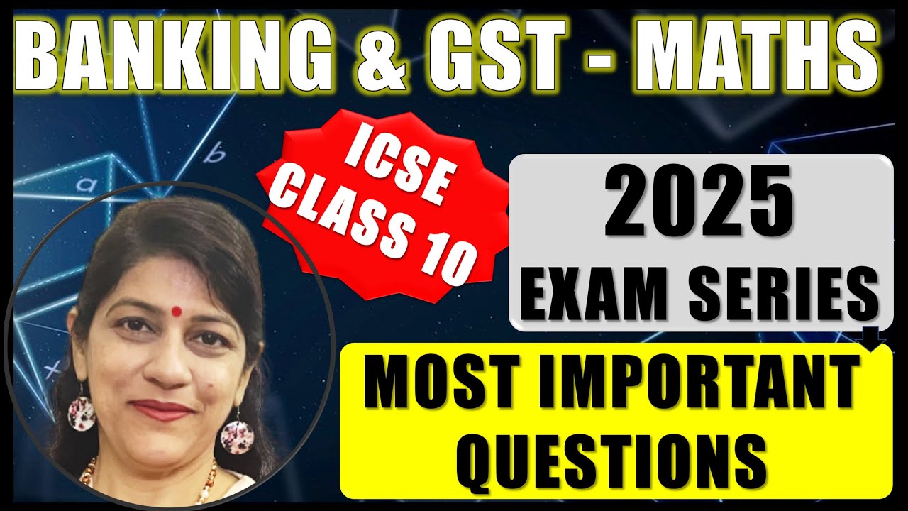 MOST IMPORTANT GST AND BANKING | PRACTICE QUESTIONS | MATHEMATICS ...