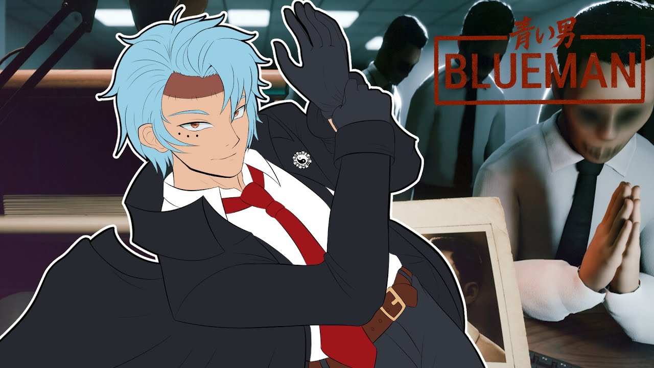 [Vtuber] Blue man gets a job, More news at 11 - YouTube