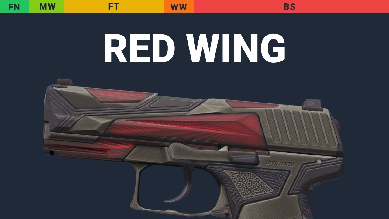 P2000 Red Wing - Skin Float And Wear Preview - YouTube