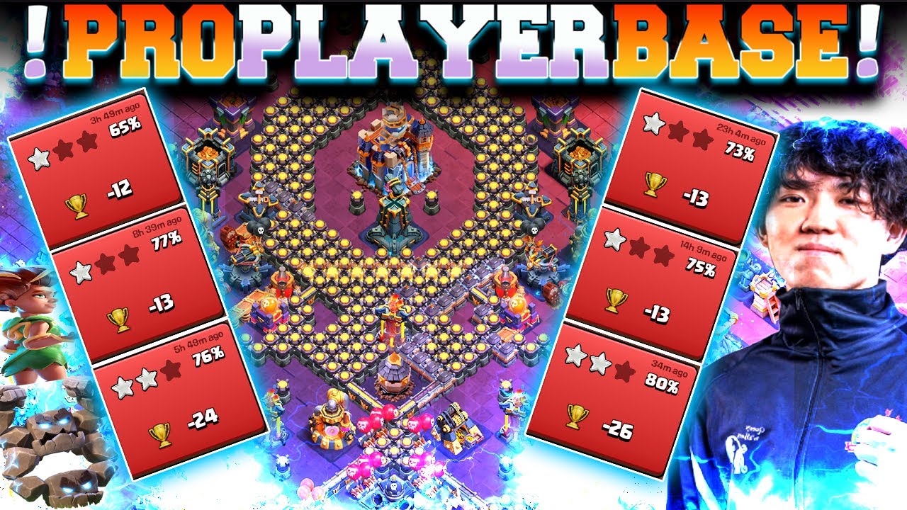 NEW TH18 PRO PLAYER LEGEND BASE COPY LINK | TH18 ANTI METEOR GOLEM BASE ...