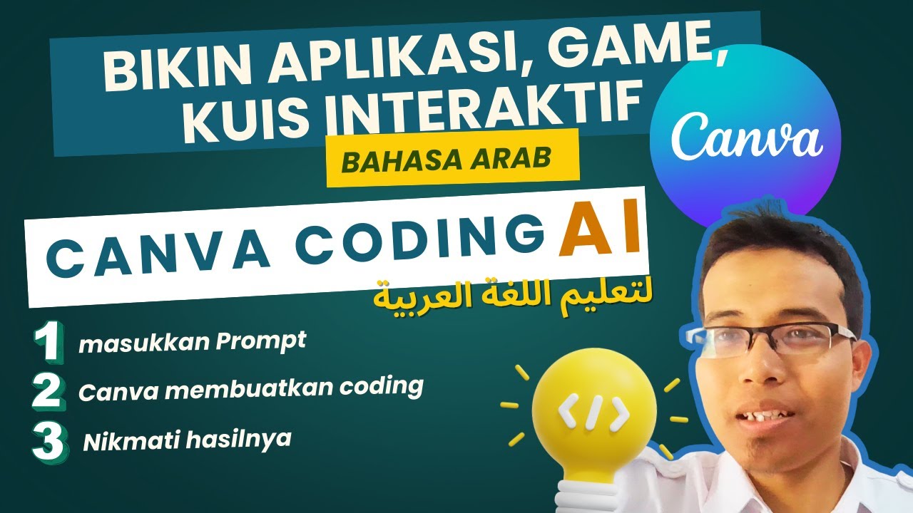 Membuat Game dan Kuis Interaktif Bahasa Arab dengan AI Canva Code - YouTube