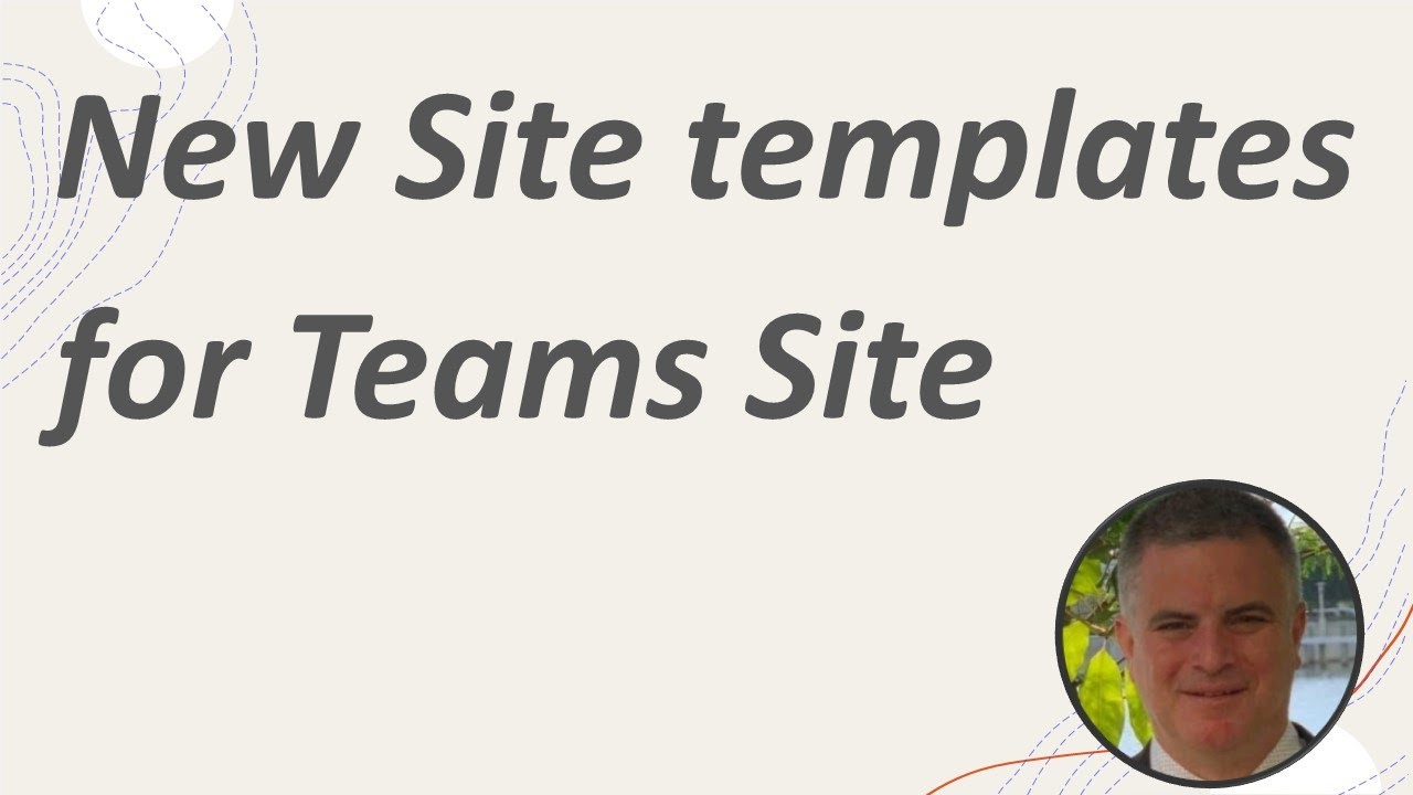 SharePoint :new site template for teams sites - YouTube