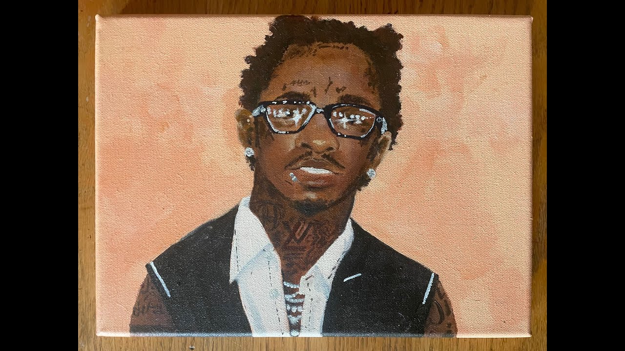 young thug painting on canvas - YouTube