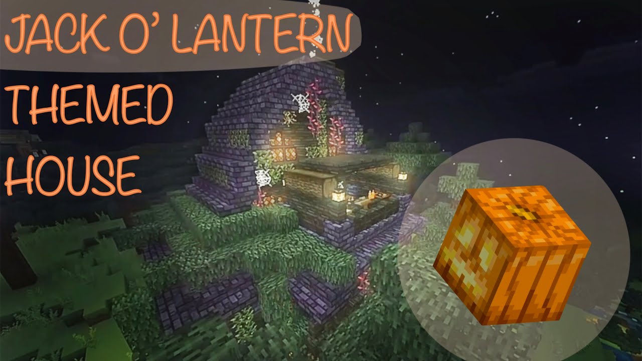 JACK O’ LANTERN Themed House | Minecraft apeedbuild - YouTube