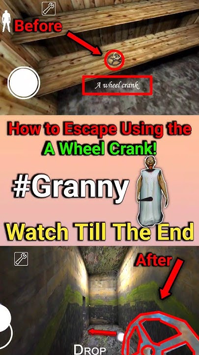 How to Escape Using the A Wheel Crank: In Granny Game! #GrannyGame #Shorts #EscapeGuide - YouTube