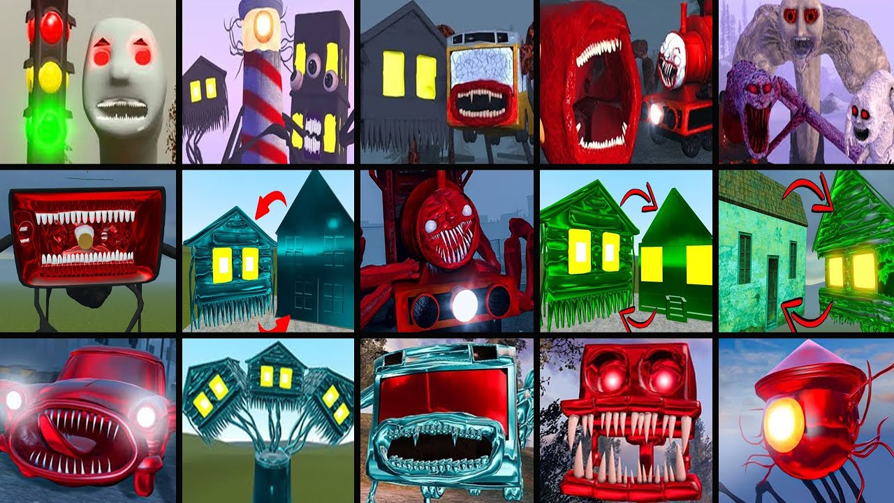 NEW COLORS TREVOR HENDERSON MONSTERS : LIGHTHOUSE,SIREN HEAD,BUS EATER ...